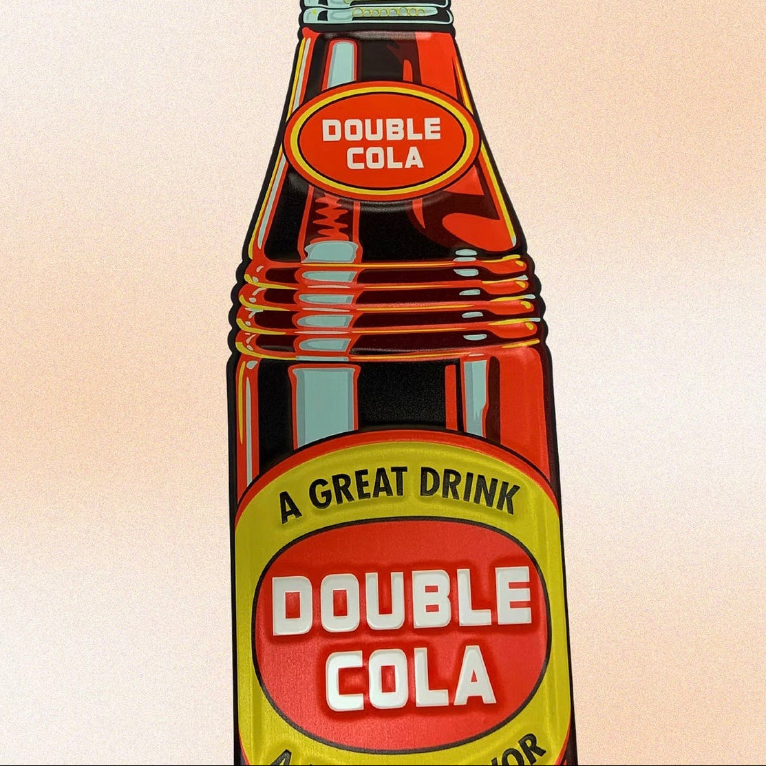 Double Cola Bottle Sign – River City Coffee and Goods