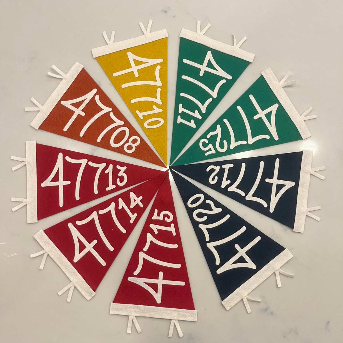 Evansville Zip Code Pennants – River City Coffee and Goods